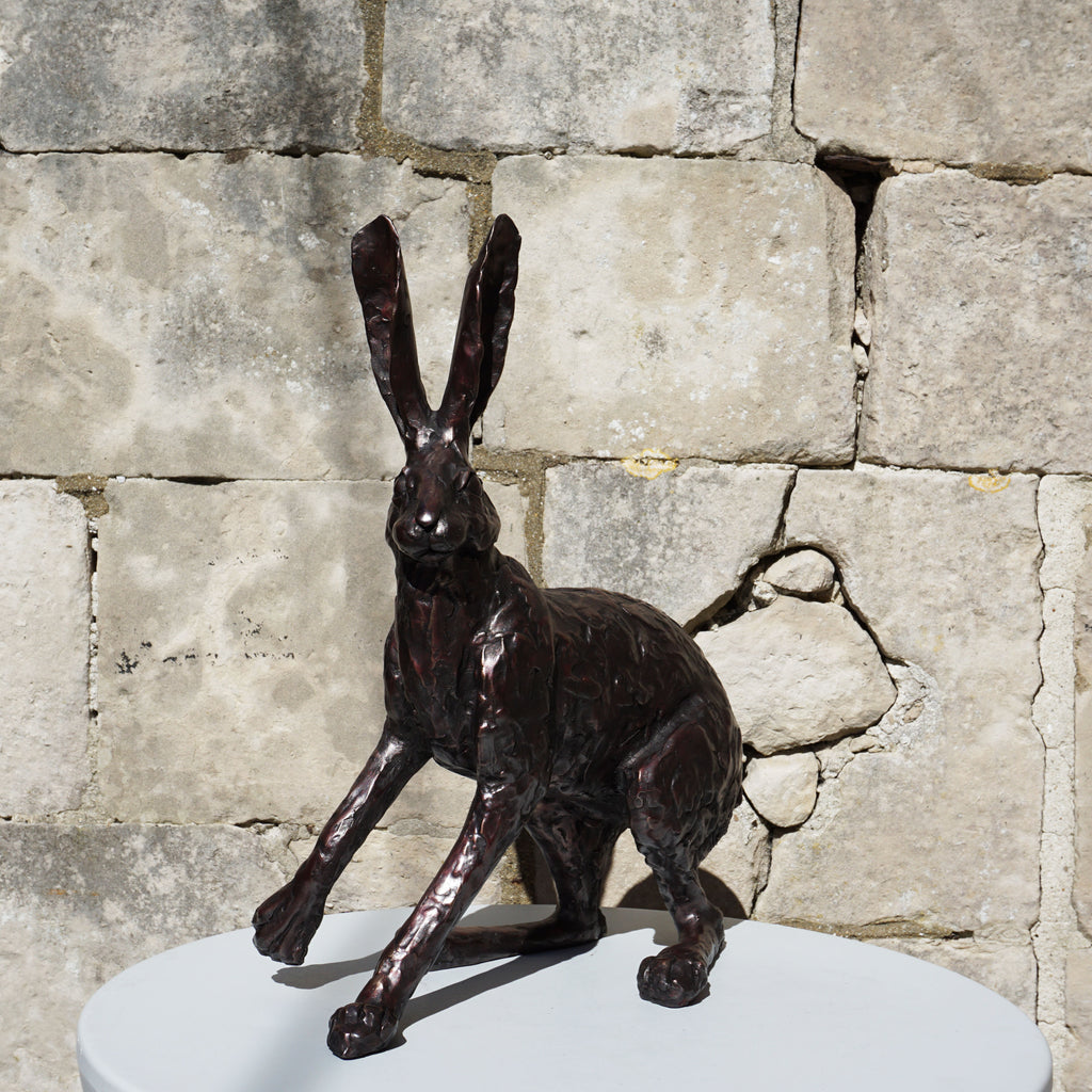 Running Startled Hare - Large – Cove Gallery Weymouth