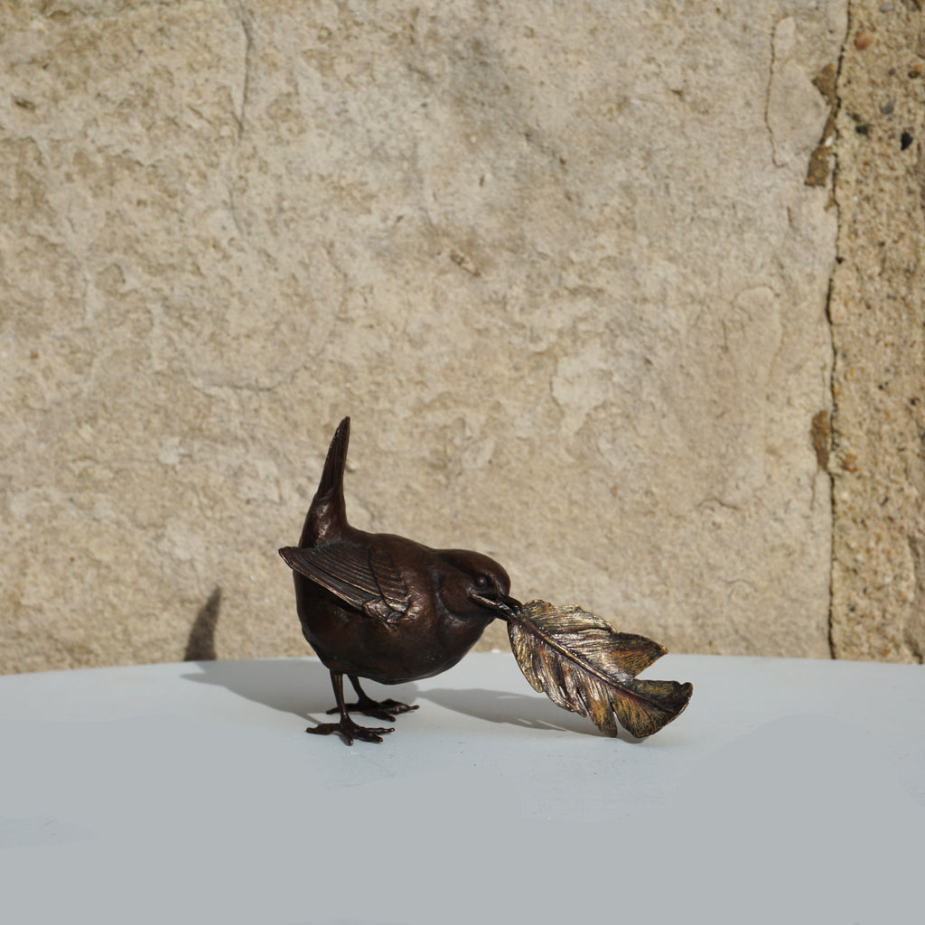 Wren with Feather – Cove Gallery Weymouth