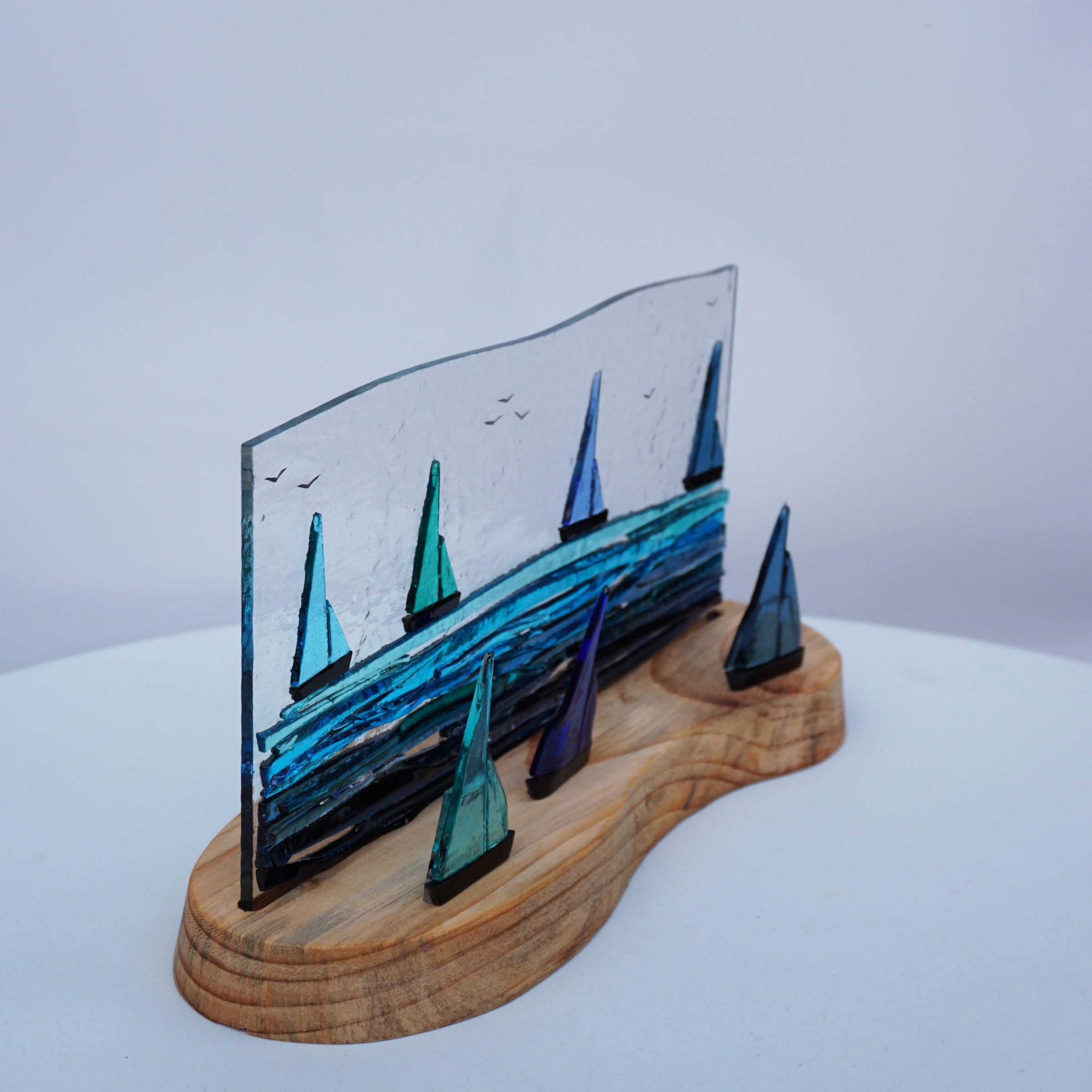 Boat Panel with 3 Freestanding boats – Cove Gallery Weymouth
